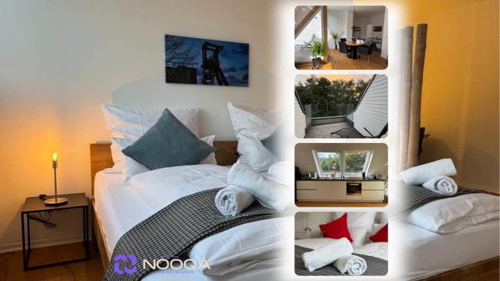 Nooqa: Premium Apartment- 90 M² | Balkon | 2 Bäder - Duisburg