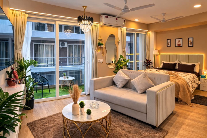 Aurastudio|300mnearairport|viman Nagar|pvtbalcony - Pune