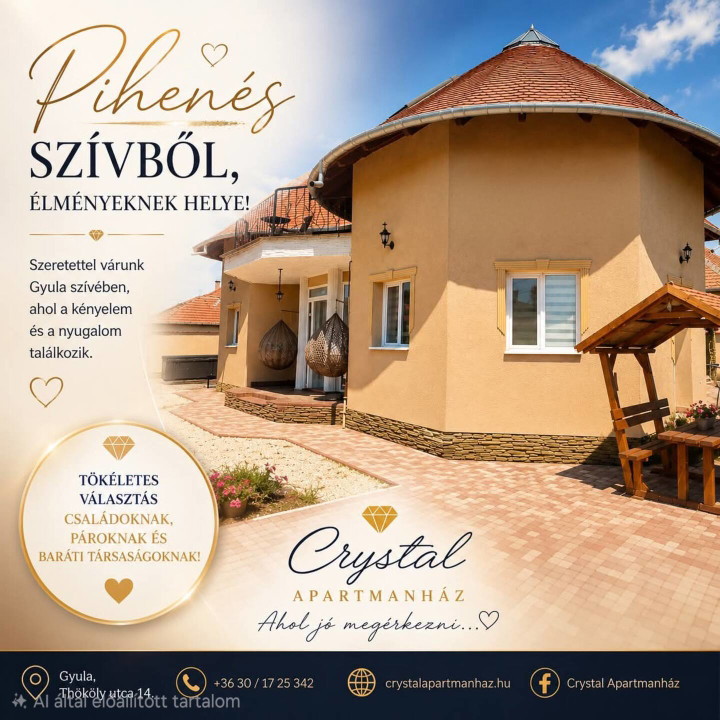 Crystal Apartmanház  Gyémánt Apartman - Gyula
