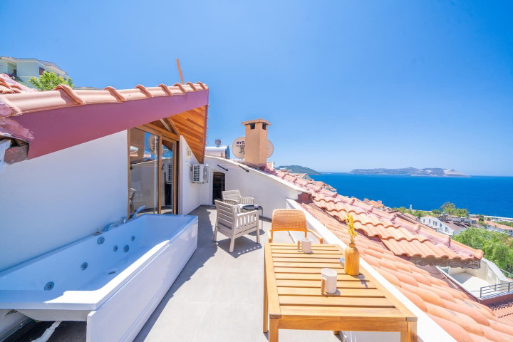 Bella Studio With Full Sea View And Jacuzzi - Kaş