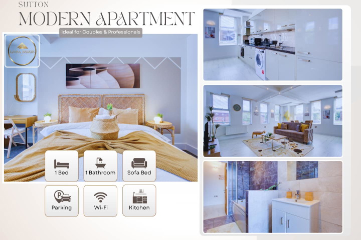 The Sunshine|spacious 1-bed Apartment|london|wifi - Kingston upon Thames