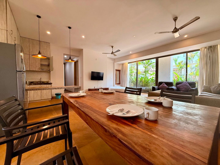 3 Bhk Lux Apt*shared Infinity Pool*patio*kitchen - Goa