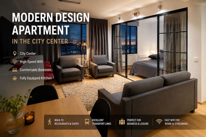 Moderni 51m2 Designhuoneisto Keskustassa - Lappeenranta