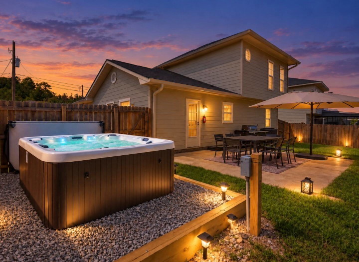 Hot Tub, Axe Throwing, Game Room, Fire Pit For 14 - Columbus, GA