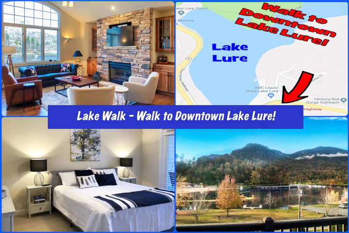 Lake Walk- Steps To Beach, 2bd/2.5ba Sleeps 6 - Lake Lure, NC
