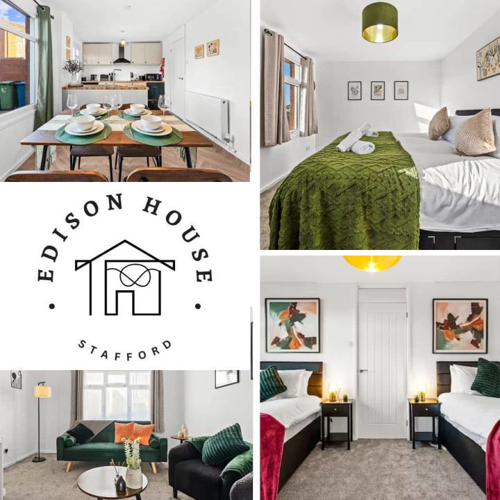 Edison House 2br Stafford | Sleeps 4 With Parking - 스태퍼드
