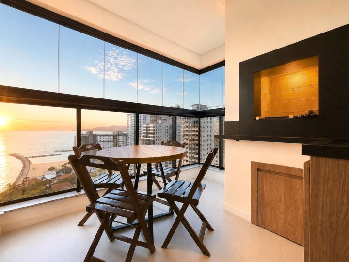 Appartement 2 Chambres Avec Vue Sur L'océan à Perequê Por - Pôrto Belo