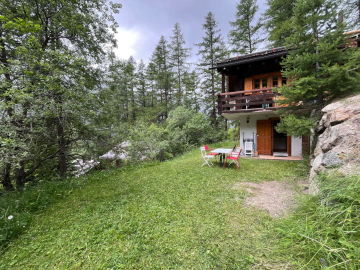 Appartement Avec Jardin Au Rez D'un Joli Chalet - Zinal