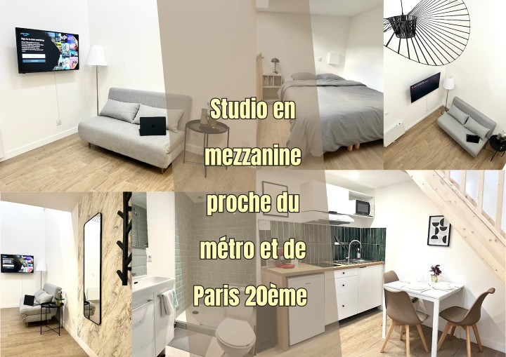 734 Elégant Studio En Mezzanine Proche Du Métro L9 - Bagnolet