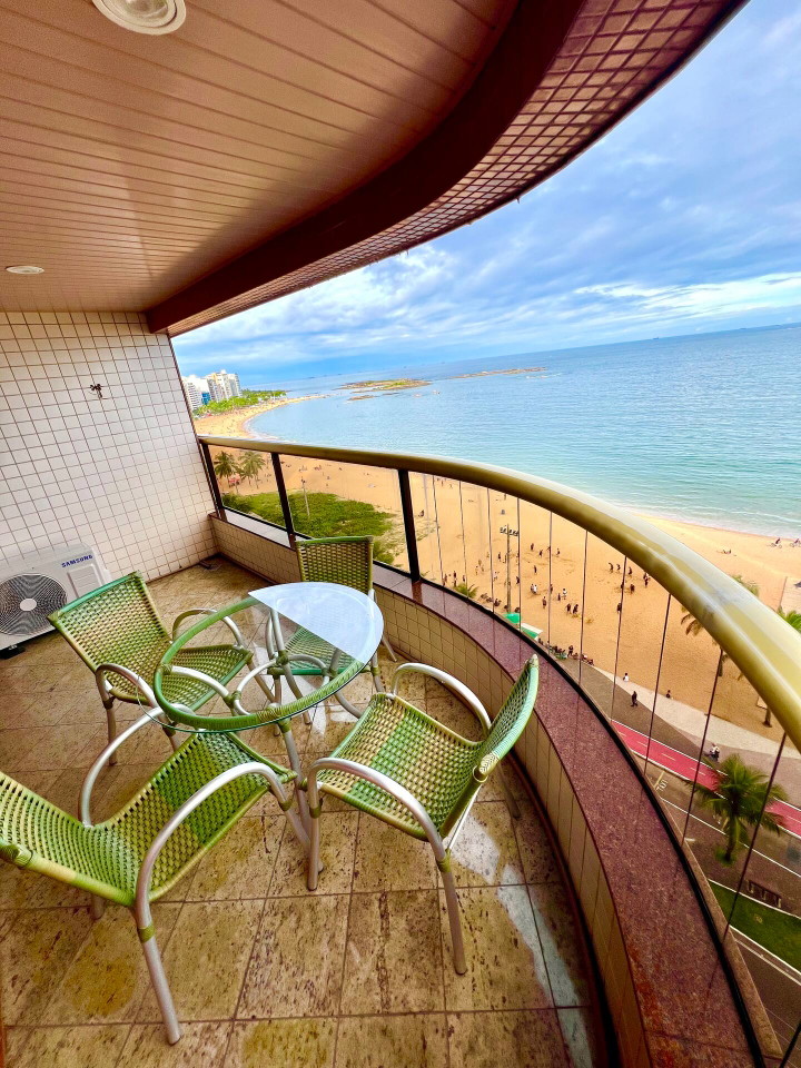 Angelina's Beach Flat Frente P O Mar  Pé Na Areia. - Vila Velha