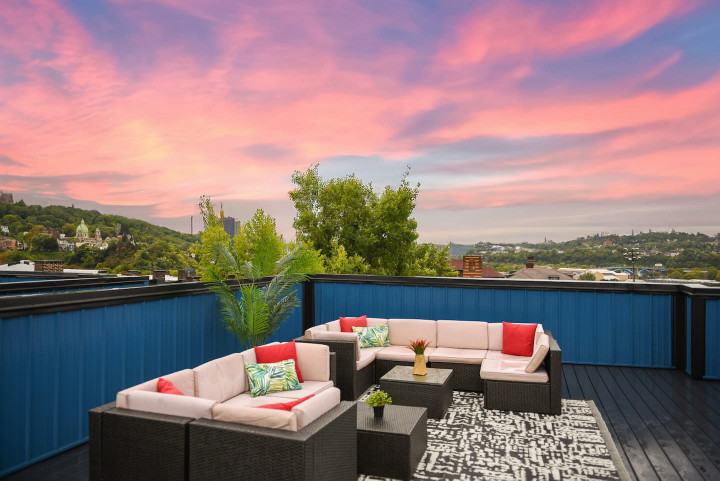 Terrasse Sur Le Toit, Table De Billard Et Golf à Lawrenceville - Pittsburgh, PA