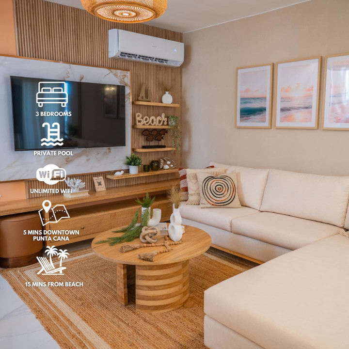 Stylish Villa With Private Pool Close To Downtown! - Punta Cana