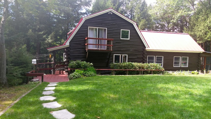 Lakefront 3br Log Cabin W/ Dock & Fire Pit - Greenfield, NH