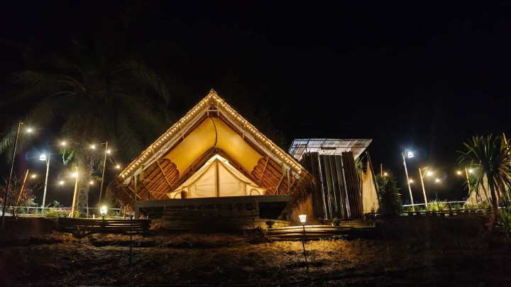 เต็นท์กระโจม ริมน้ำ วิวภูเขา พัดลม 3 - Thaïlande