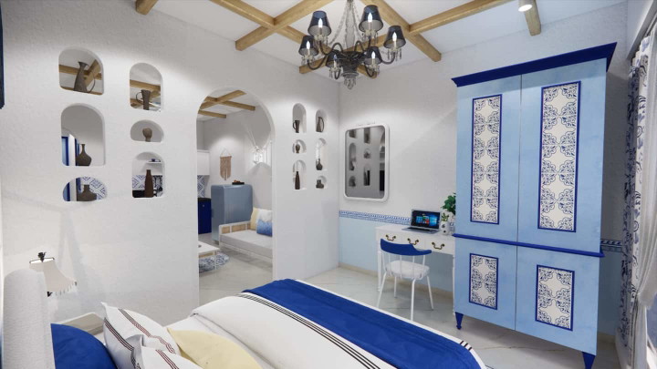 Santorini Blue : Aegean Luxury Hideout In Pune - Pune