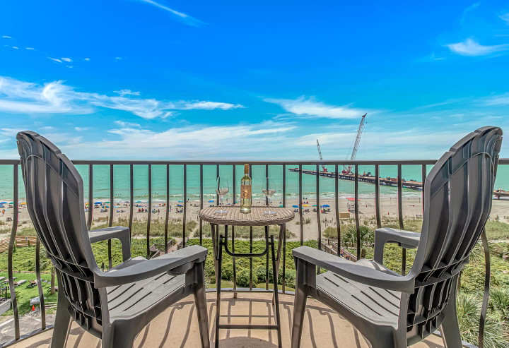 Boardwalk Oceanfront 3br | Balcon, Piscine Et Jacuzzi - Myrtle Beach, SC