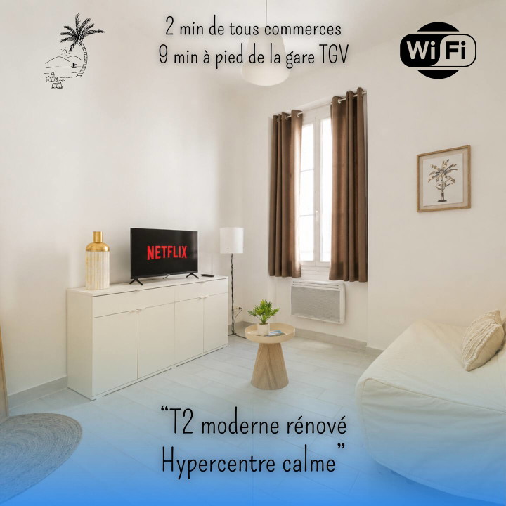 T2 Moderne Rénové  Hypercentre Calme - Aubagne