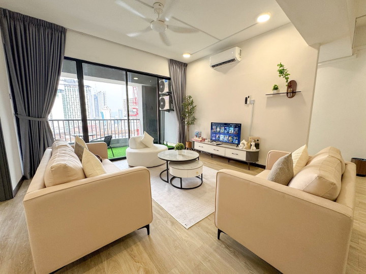 Timesquare&monorail L Huge 4br 12pax L Muji Oasis - Kuala Lumpur