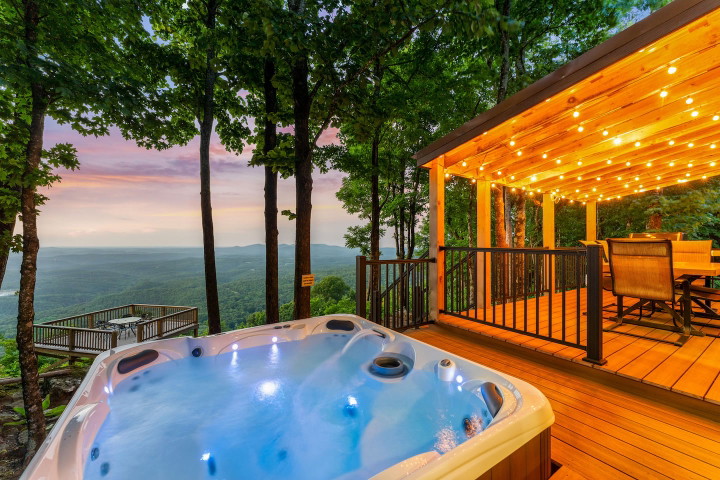 Arkansas Gran Canyon View Hot Tub Observation Deck - Jasper, AR