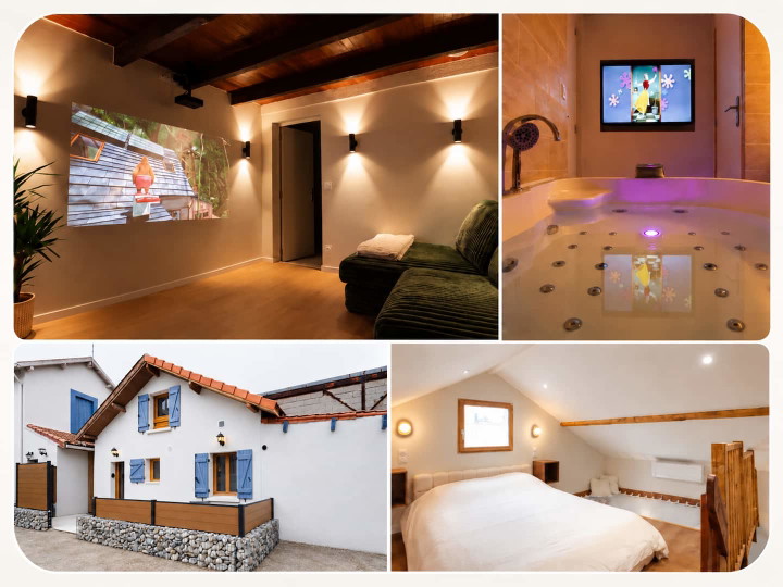 Maisonnette Avec Baignoire Spa Et Vidéoprojecteur - Tarbes