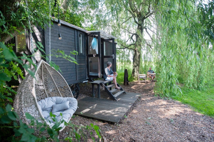 Tiny House Into The Willows | Sauna |Vue Dégagée - Doesburg
