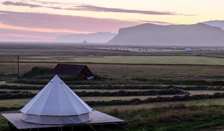 Canvas Glamping Tent- 4 Guests - South Iceland - Vik
