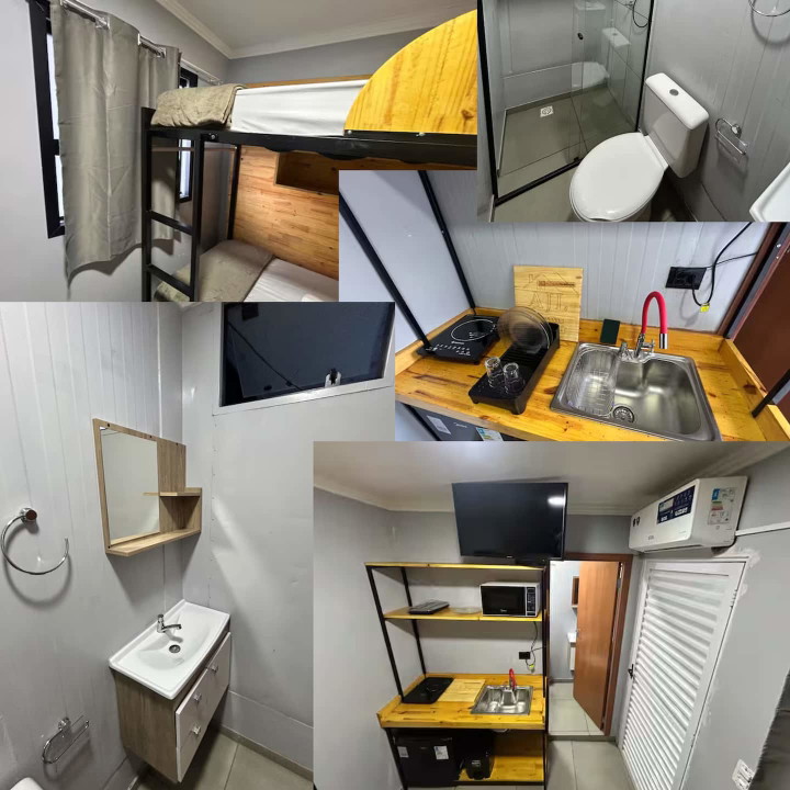 7 - Mini Loft Container Climatizada E Lavanderia - São José dos Pinhais