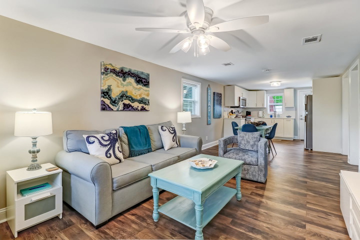 Tropical Beach Bungalow Down | Backyard | Grill - Fernandina Beach, FL