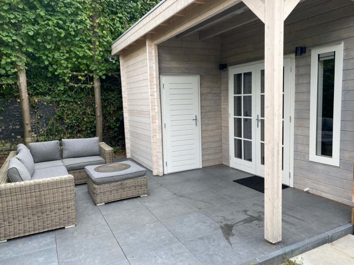 Houten Bungalow Mit Garten Und Lounge Ecke - Zandvoort