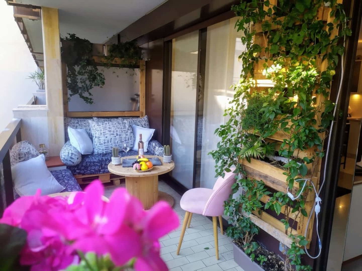 Wehost « Blooming Balcony Retreat » Central / 3-4 Personnes - Gare de Nice Ville
