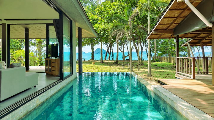 Jacaranda - Beach Front Private Villa 3 Bedrooms - Krabi