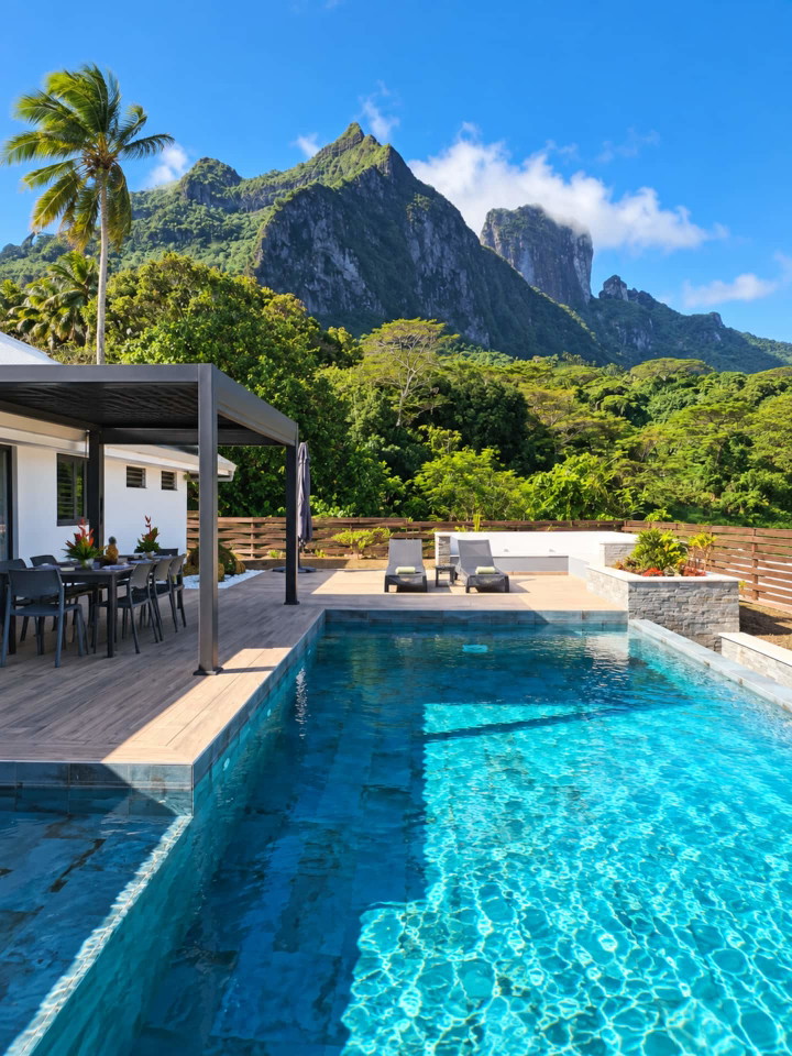 Villa Taua  Piscine & Vue Montagne à Vaitape - Bora-Bora