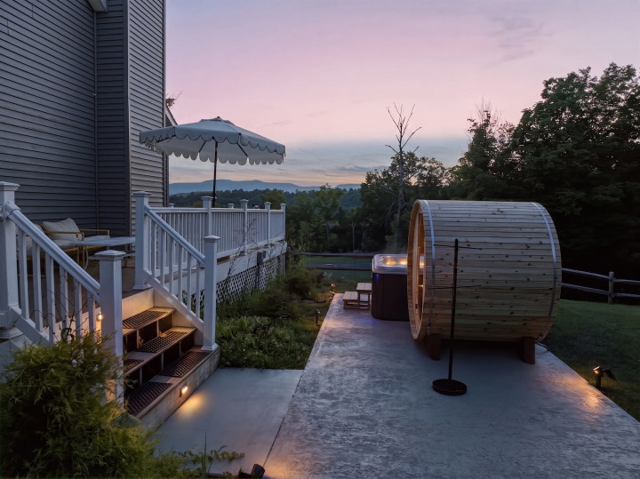 Cedar Sauna|hot Tub|pond|firepit|arcade|theater - Hudson, NY