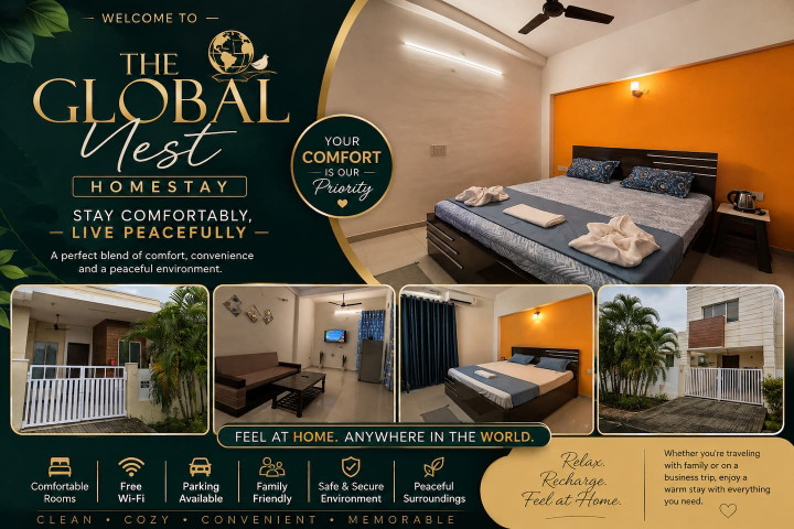 The Global Nest Homestay,
Live Luxury, Live Nature - Bareilly