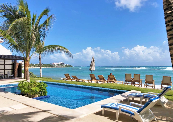 Beachfront 3br Condo In Akumal | Ocean Views U5 - Akumal