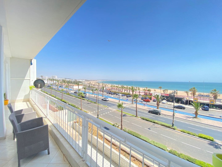 Charmant Appartement 3 Chambres Vue Sur Mer - Agadir
