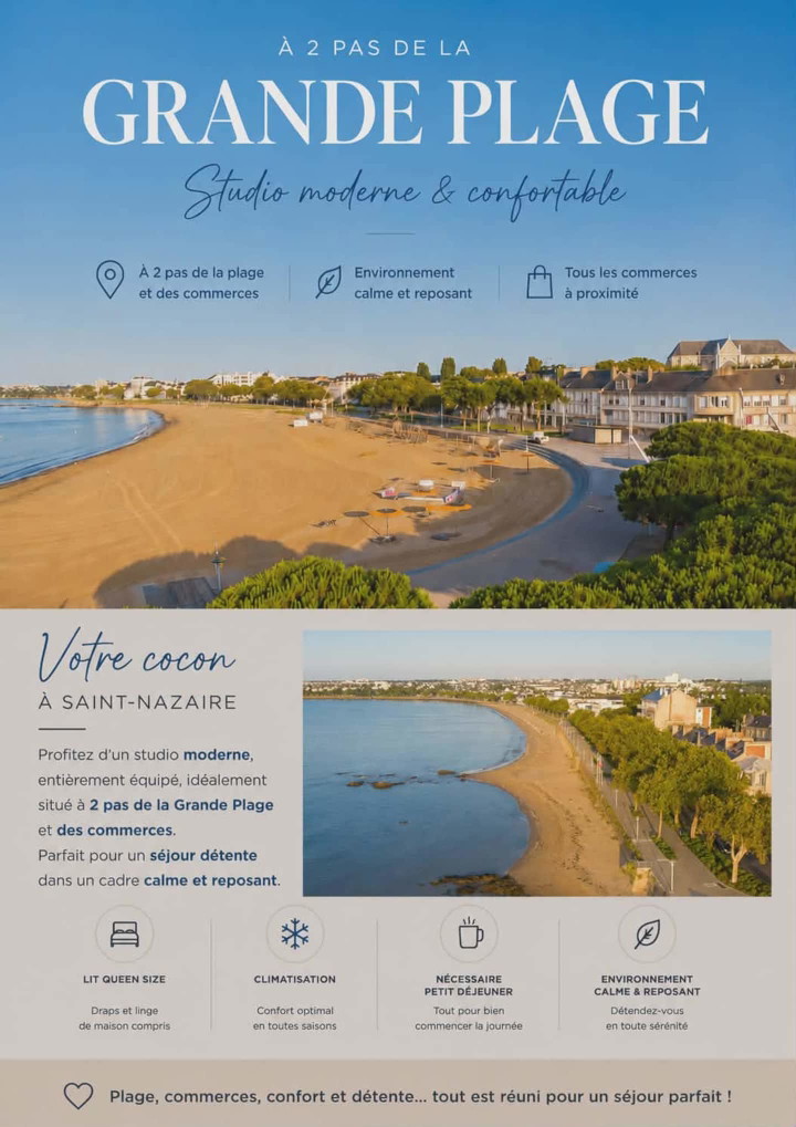 Studio Cosy & Calme Centre Vue Jardin - Saint-Nazaire