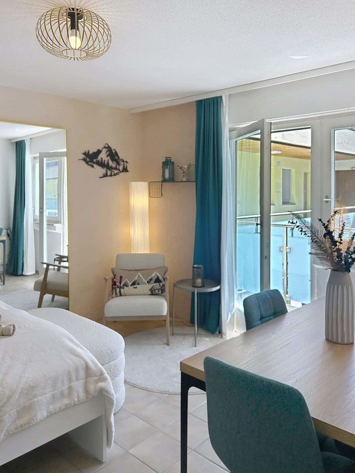 Salute Studio Confortable Et Confortable Pour 2 Personnes - Loèche-les-Bains