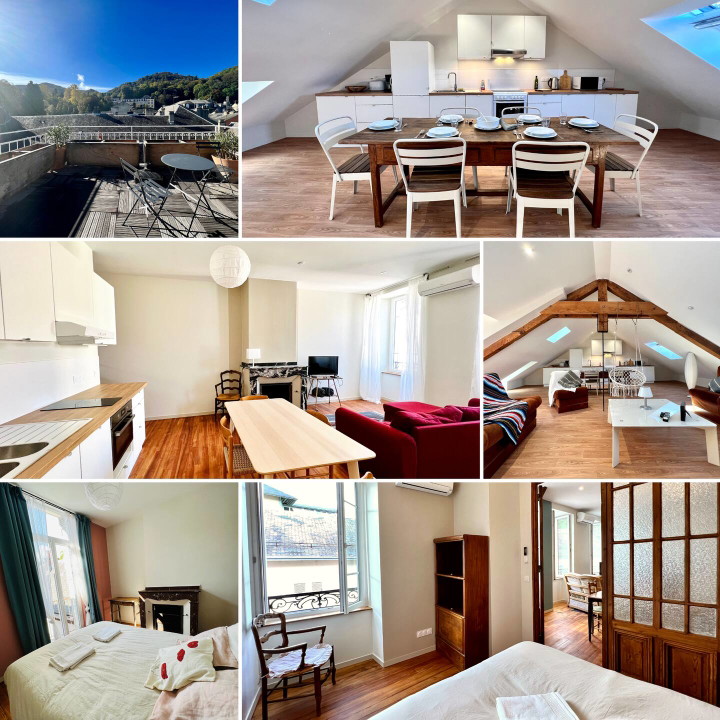 3 Appartements Réunis ! Ascenseur Terrasse Vue - Bagnères-de-Bigorre
