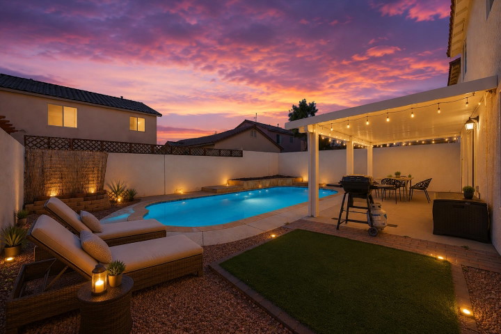 Majestic Pool Retreat *Sleeps 10* | Parking Avail - North Las Vegas, NV