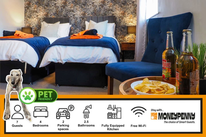 Maison Spacieuse Et Confortable De 4 Chambres - Peut Accueillir Jusqu'à 7 Personnes + Animaux De Compagnie - Derby