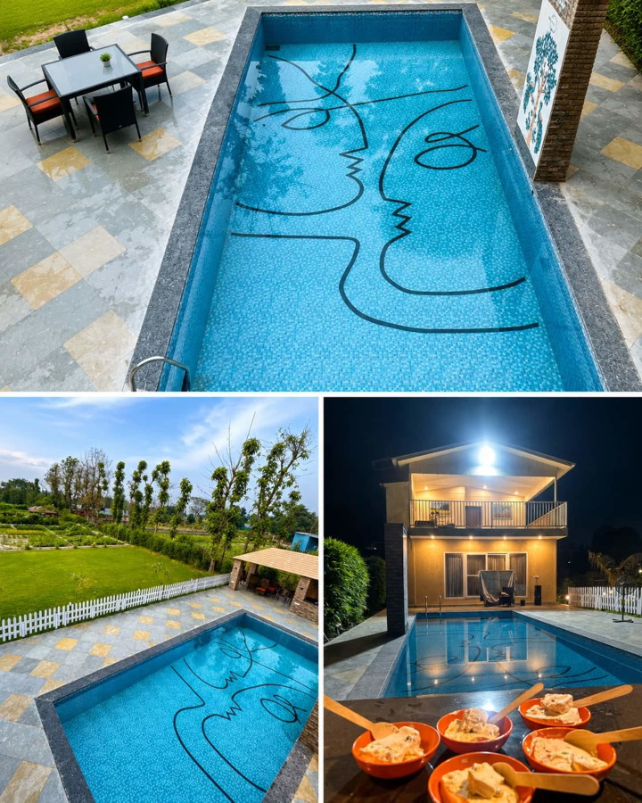 Soil & Soul Farm Stay House + Big Pool & Jacuzzi - Faridabad