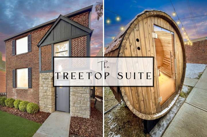Treetop Suite - Sauna - King Bed - Garage Parking - Ohio