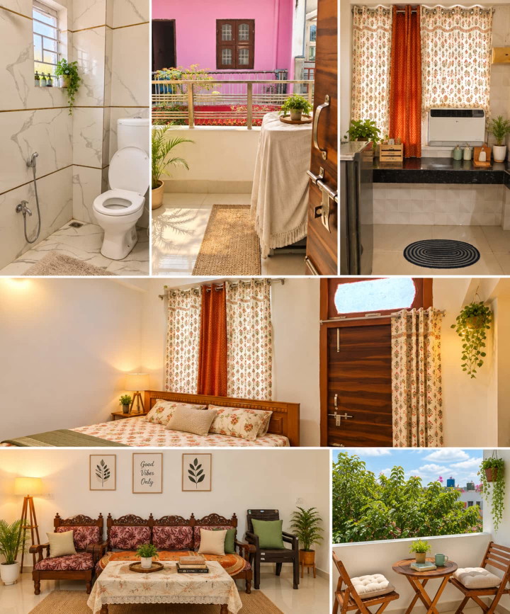 The Burrow· Cosy1rk With Balcony, Rajeev Nagar - Patna