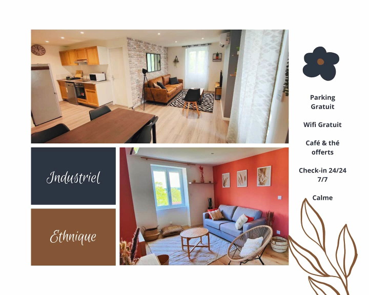 2en1 Spacieux: 12 Pers,clim,park,check 24/24 - Riom