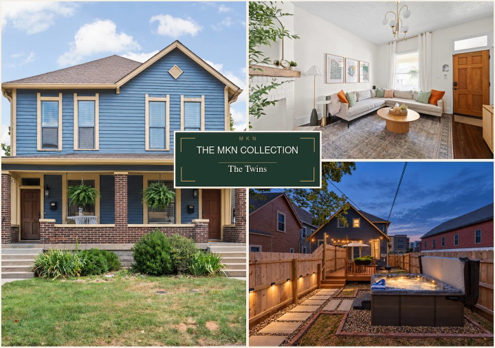 Walk To Mass Ave: 2 Homes, Hot Tub, Private Yard - Indianapolis, IN