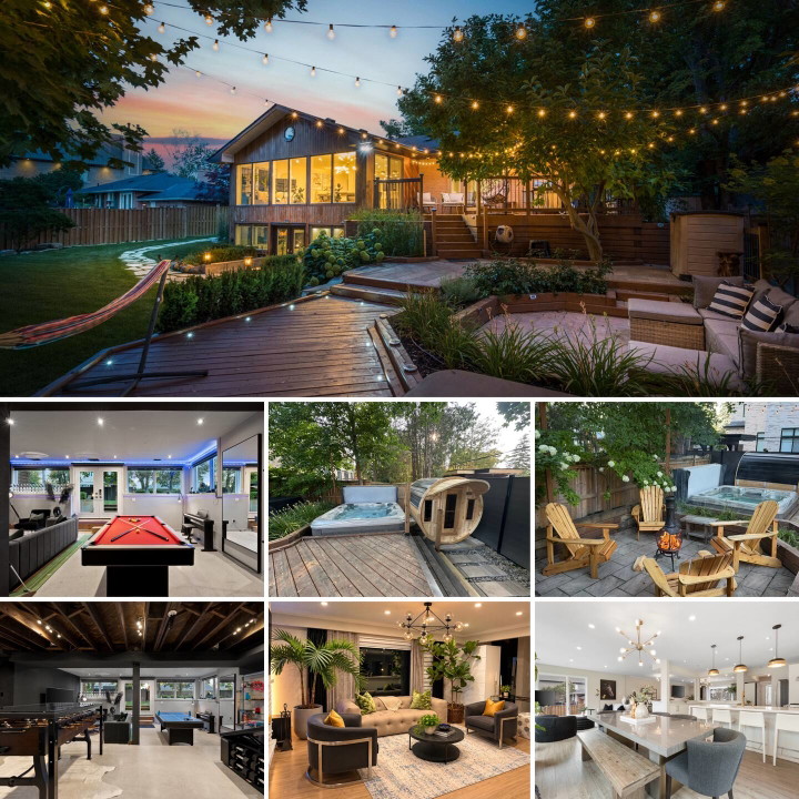Spa Getaway Villa Retreat/hottub/sauna/pool Tbl/ev - Toronto