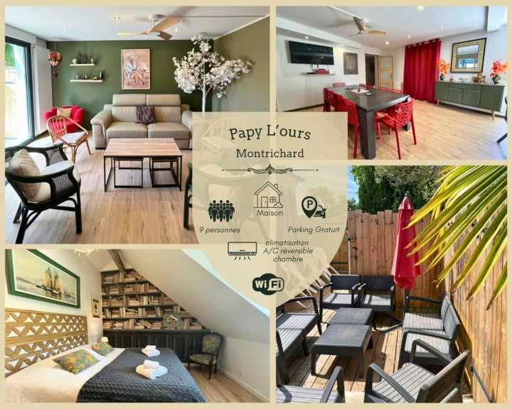 La Maison De Papy L'ours - Chambres Climatisées - Montrichard