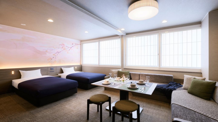Minn Shijo-omiya, Apartment 3 With A Kitchen And 2 Single Beds - Kyoto