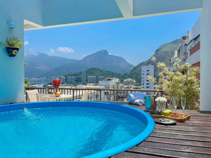 Penthouse En Duplex, Piscine Privée Et Vue Sur Le Cristo - Ipanema